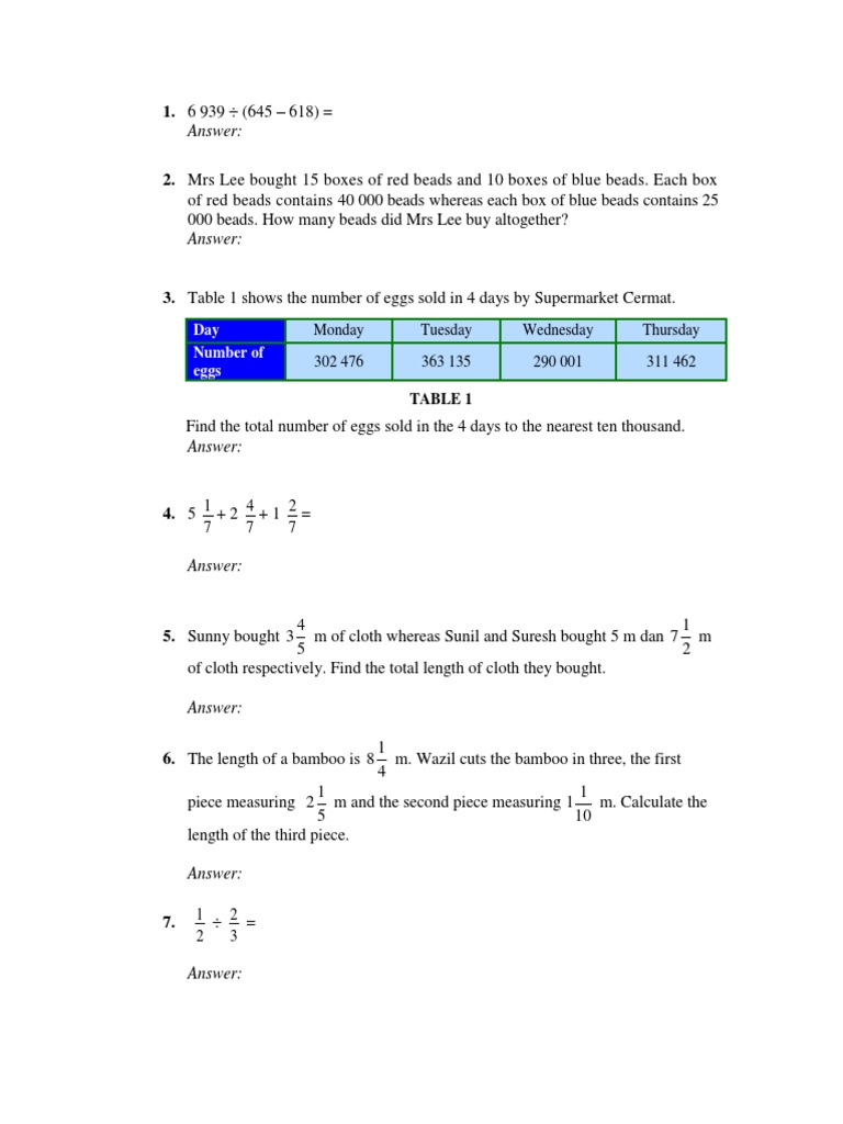 Math Problem Solutions and Calculations | PDF