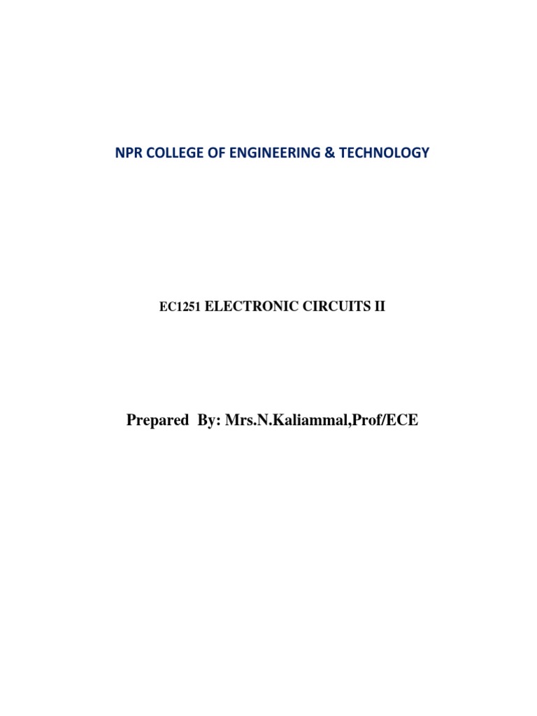 Ec Ii PDF | PDF | Rectifier | Electronic Oscillator
