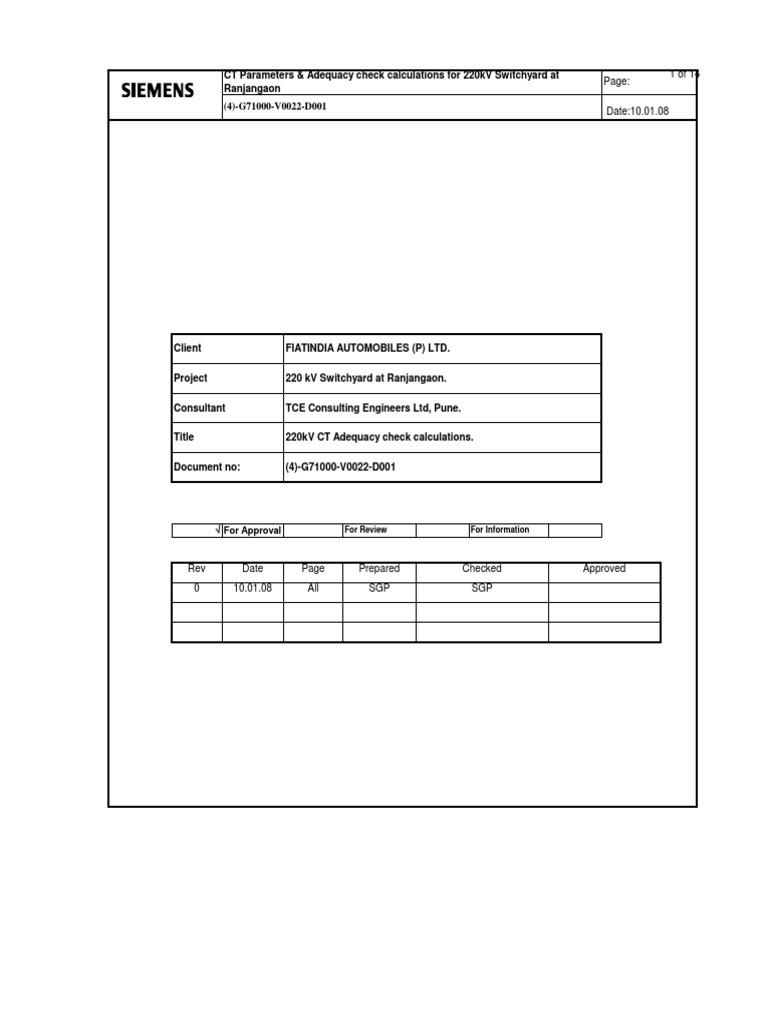CT Sizing | Electrical Substation | Relay