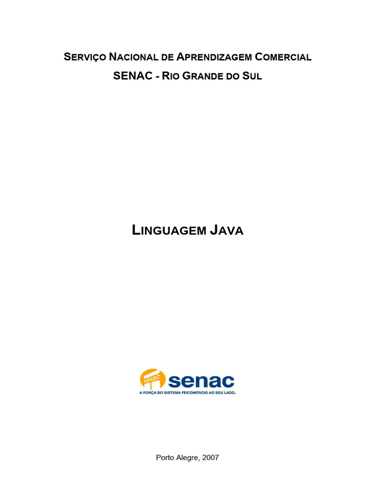 Linguagem Java | PDF | Thread (informática) | Java (linguagem de ...