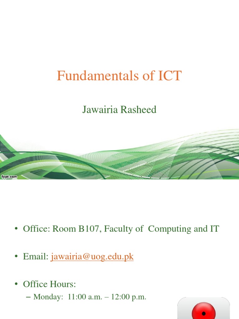 Fundamentals of Information Technology | PDF | Telecommunication ...