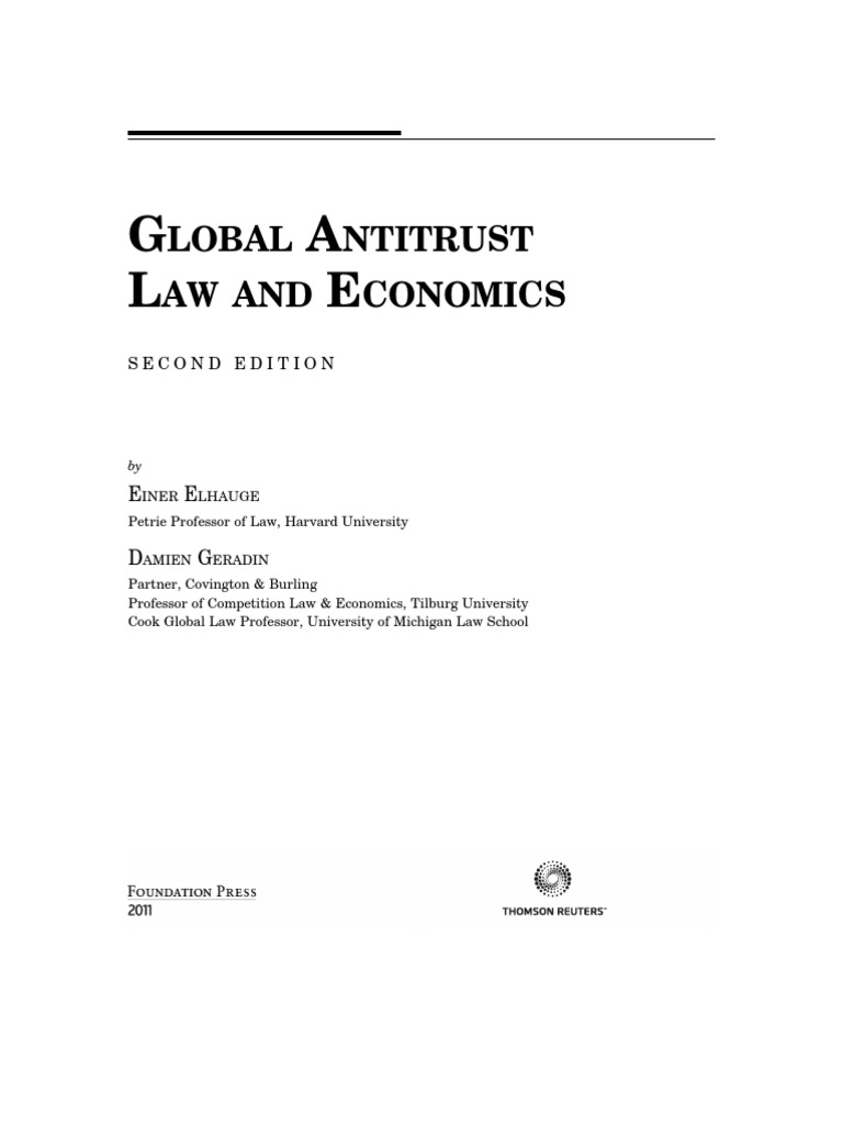 Global Antitrust CHPT 1 2d Ed FINAL PDF | PDF | Competition Law ...