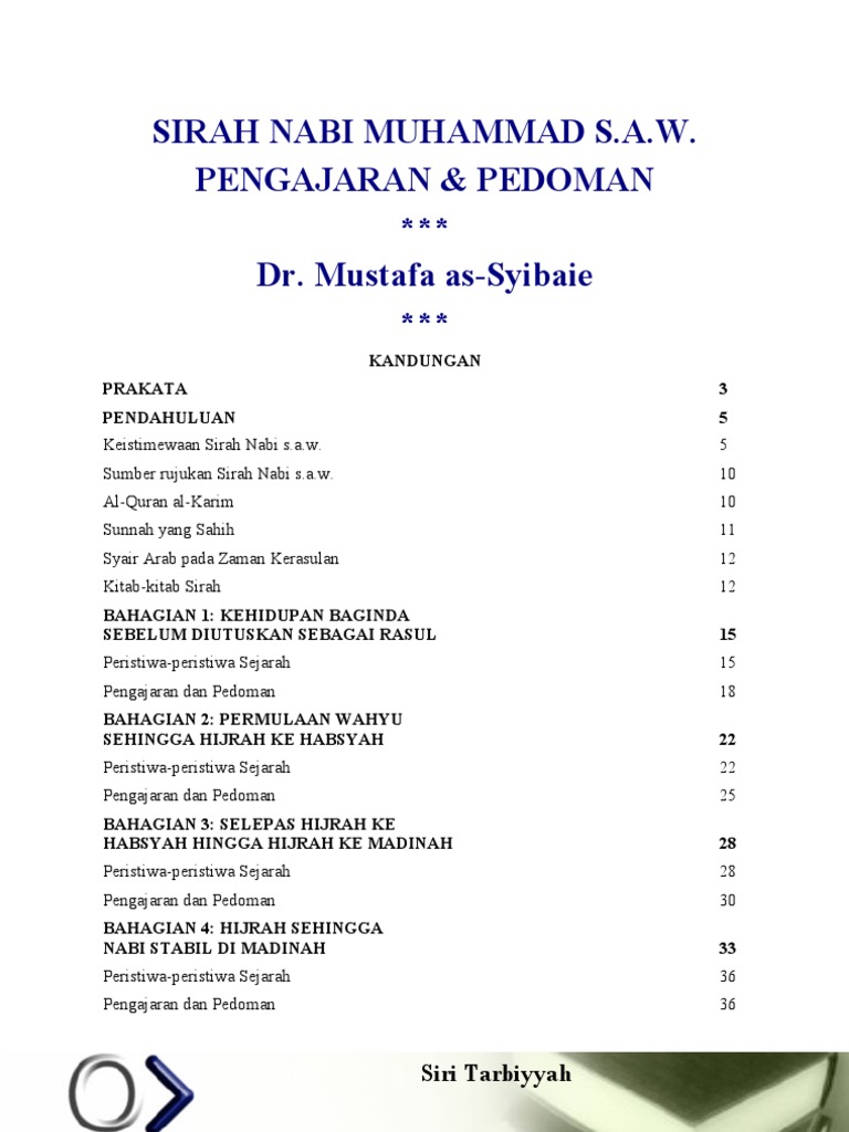 Sirah Nabi Muhammad S A W | PDF