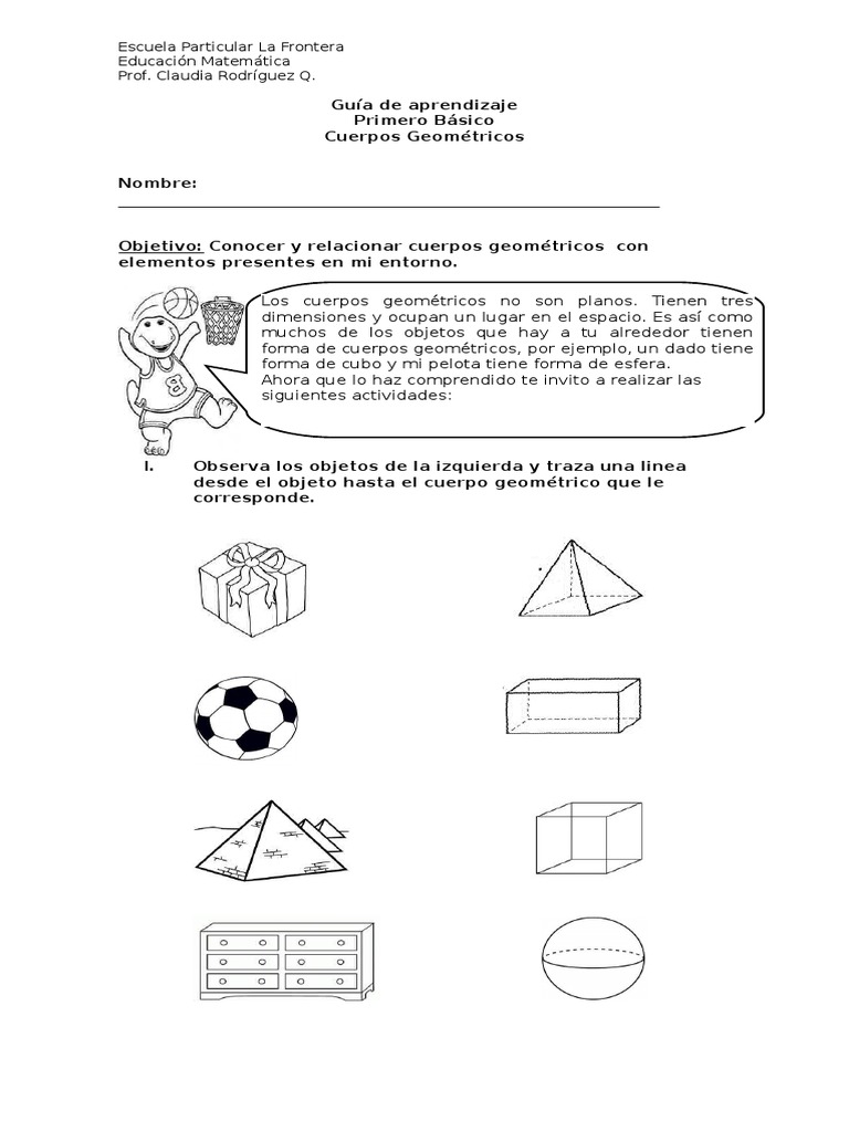 Guía de Aprendizaje Cuerpos Geometricos