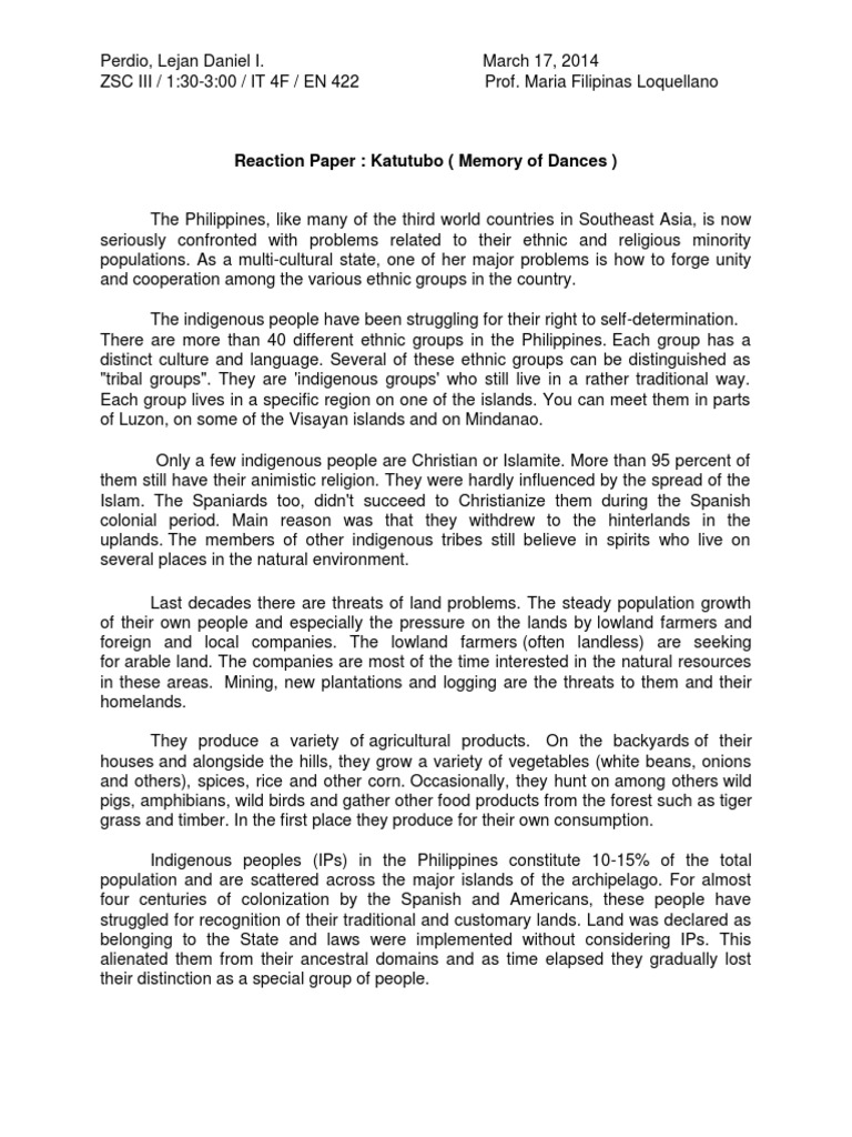 "Katutubo" of the Philippines | Philippines | Indigenous Peoples