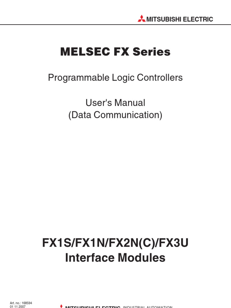 MELSEC FX Series Programmable Logic Controllers User's Manual (Data Communication) - ANTECH ...