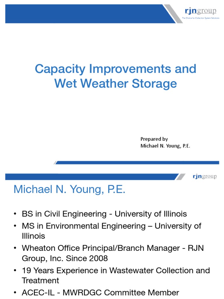 5-Capacity Improvements and Wet Weather Storage | PDF | Sanitary Sewer ...