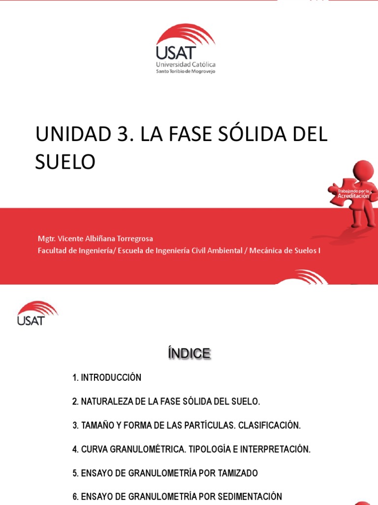 Unidad 3. La Fase Sólida Del Suelo | PDF | Roca (geología) | Meteorización