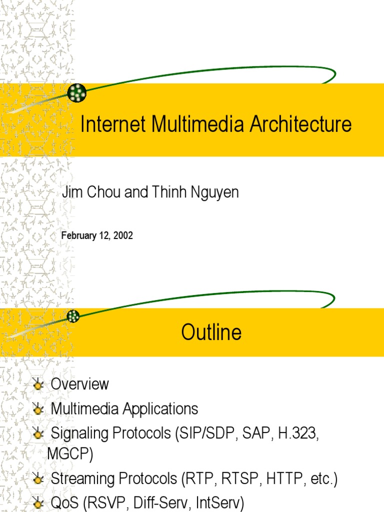 Internet Multimedia Architecture Overview | PDF | Session Initiation Protocol | Network Architecture