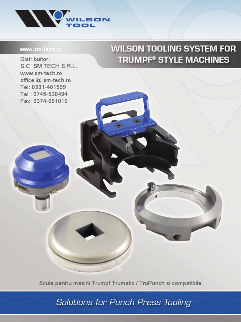 Wilson Tool - Catalog Scule Stantare Pentru Masini Trumpf Trumatic Si ...