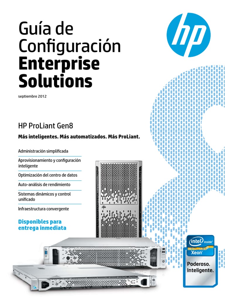Guia Configuracion Servidores HP | PDF | Servidor (Computación) | Disco ...