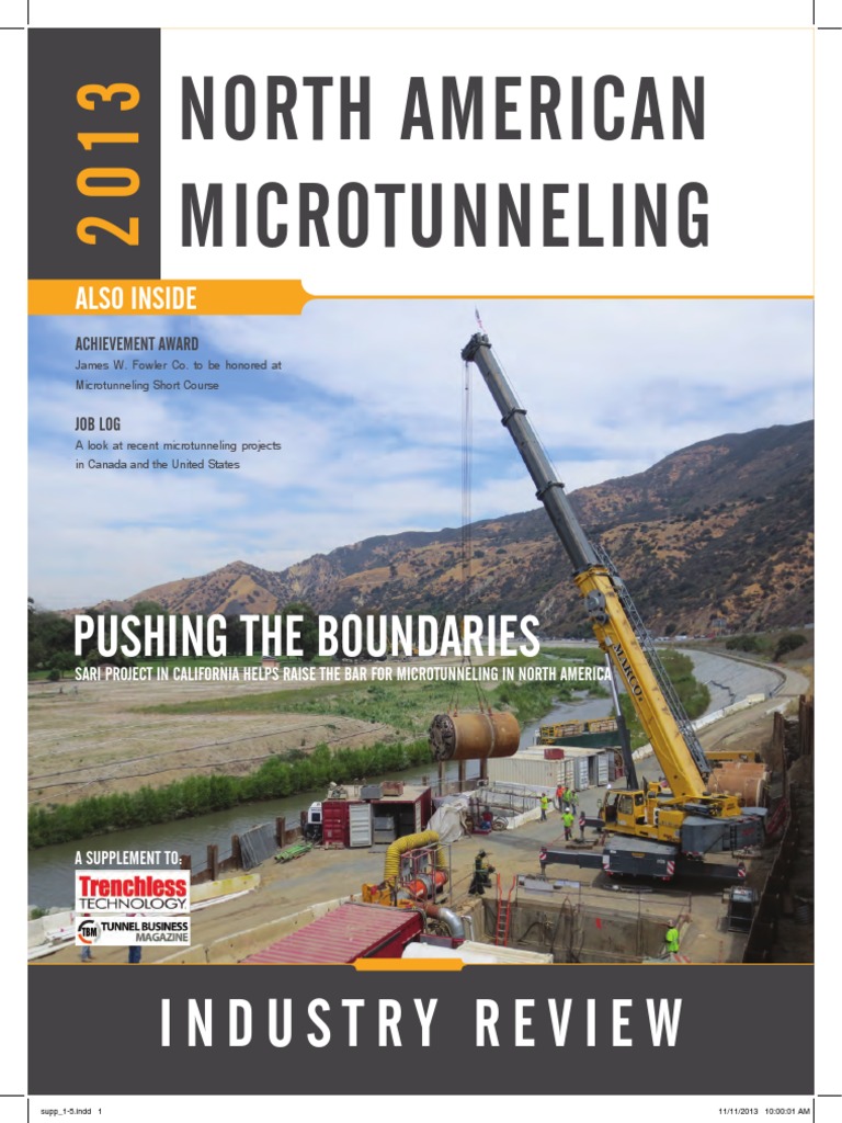 North American Microtunneling Review 2013 | PDF | Geotechnical ...
