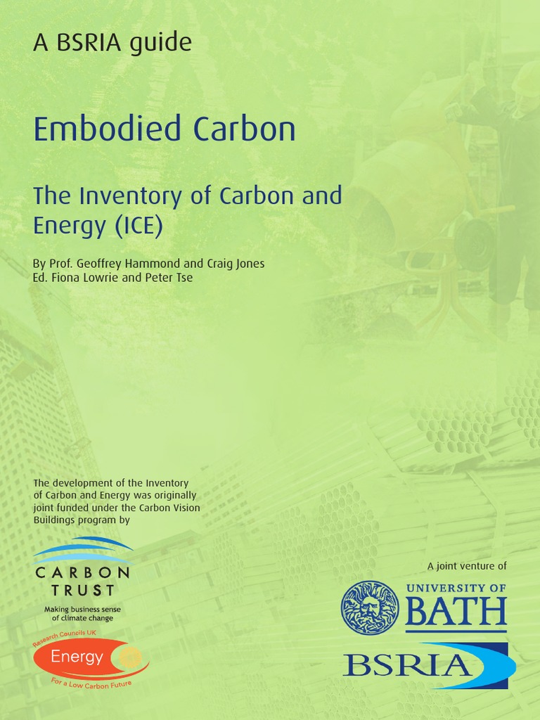 Embodied Carbon the Inventory of Carbon and Energy Ice (Sample) 2 ...