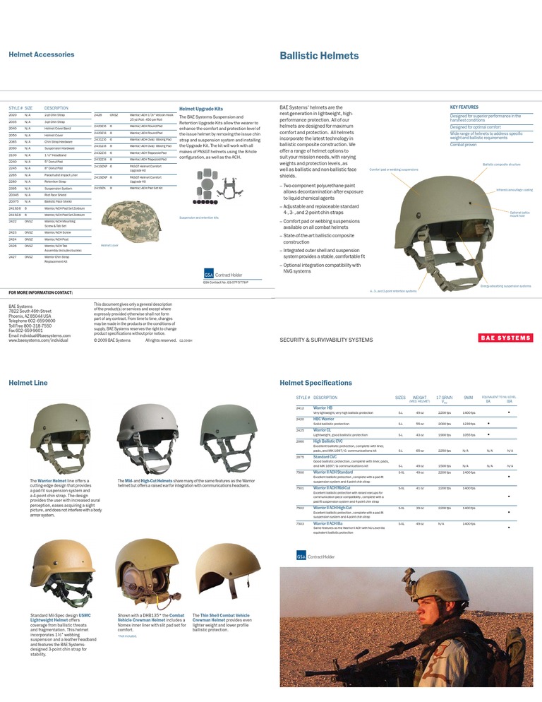 Bae PDF Ie Helmets | Download Free PDF | Helmet | Military Technology
