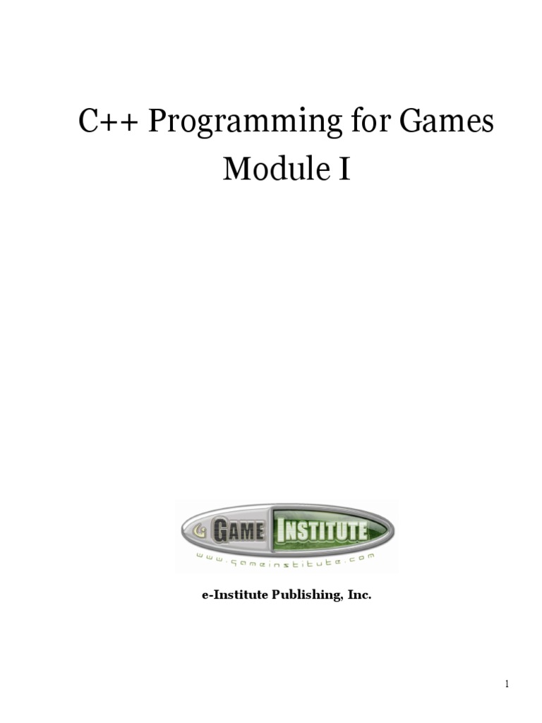 CPP Module I Textbook | PDF | Pointer (Computer Programming) | C++ CPP Module I Textbook | PDF | Pointer (Computer Programming) | C++