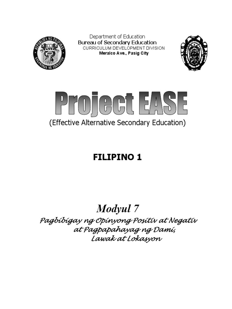 Filipino 7 Module | PDF