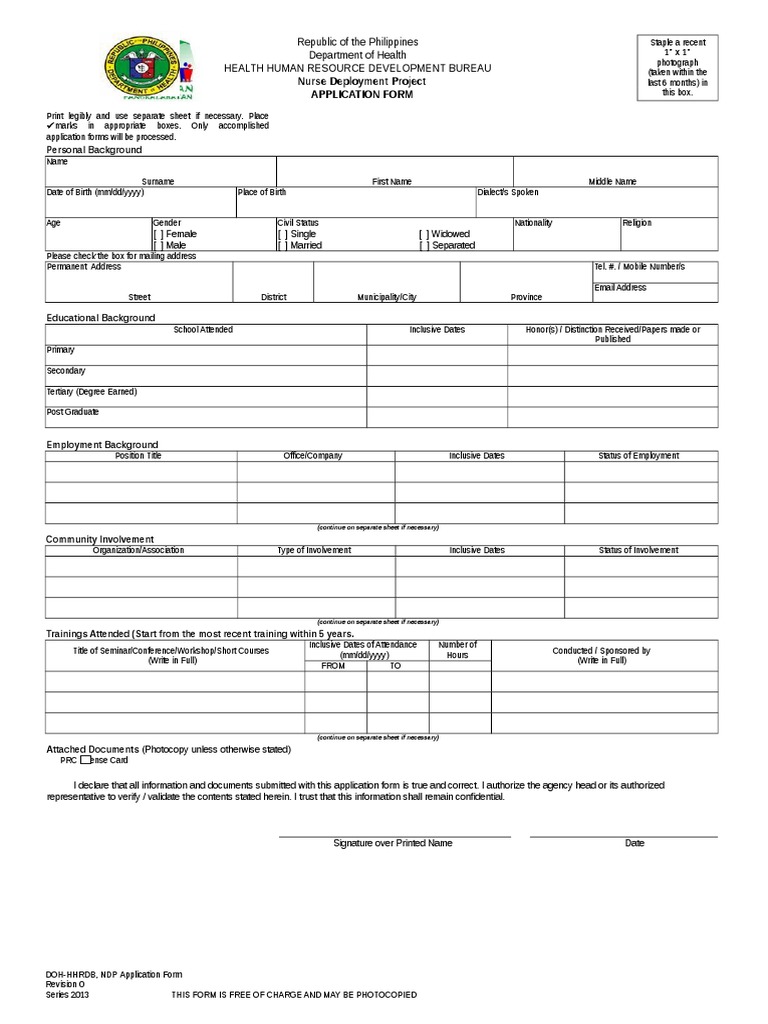 Eprn Application Form 2014 | PDF | Career & Growth