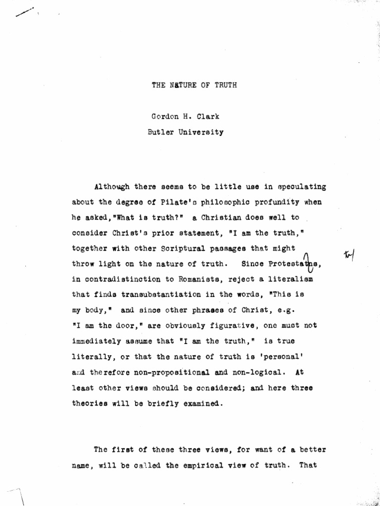 The Nature of Truth Original | PDF | Skepticism | Empiricism
