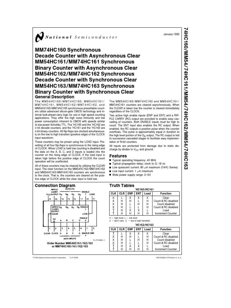 mm74hc | Electronic Circuits | Electrical Engineering