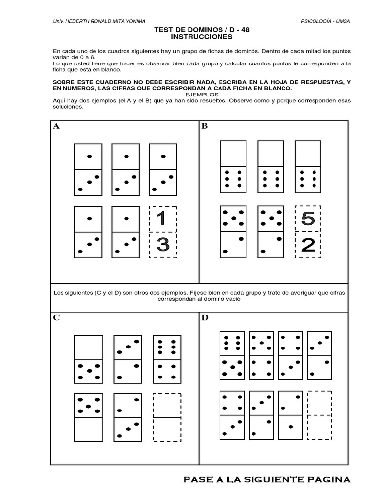 Test de Dominos | PDF