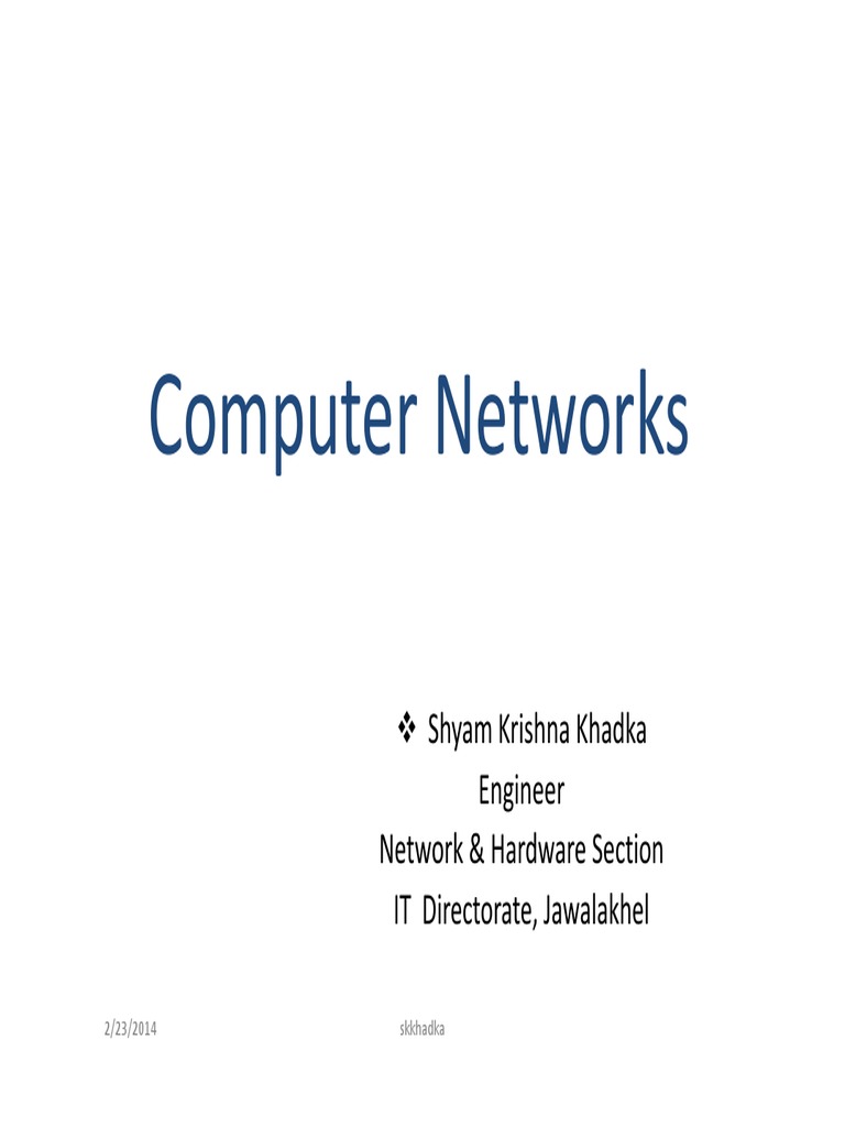 Computer Networks | PDF | Local Area Network | Computer Network