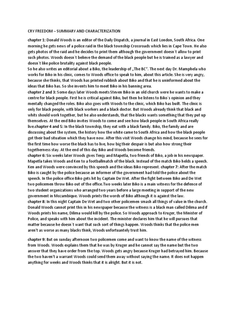 Cry Freedom | PDF | Violence