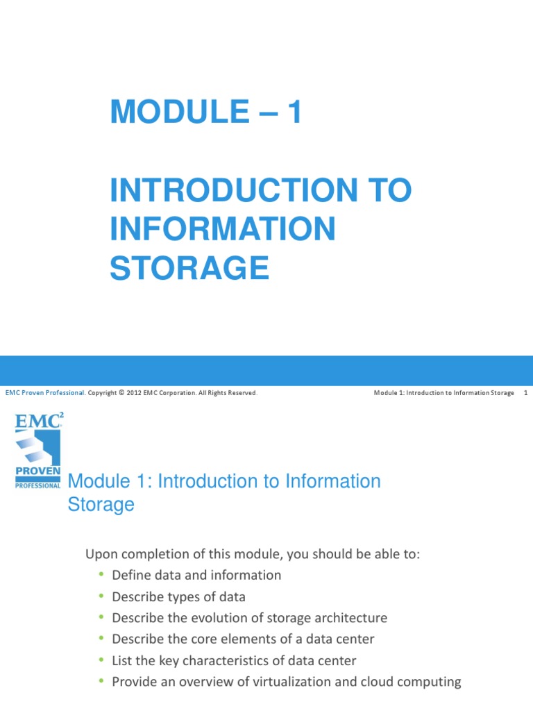 Module 01 ISM | PDF | Cloud Computing | Data Center