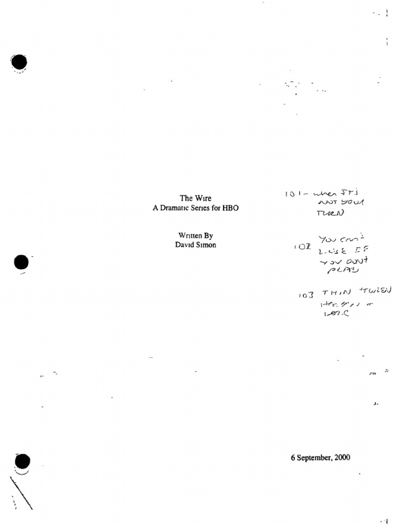 The Wire - Bible | PDF