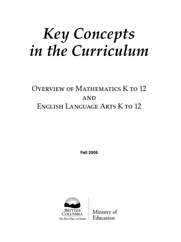 Key Concepts | PDF | Equations | Curriculum