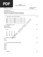 CBSE Class 2 Maths Practice Worksheets (139) - Multiplication and Time ...