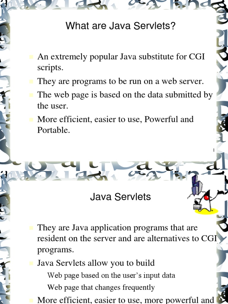 What Are Java Servlets | Download Free PDF | Java Servlet | Java Server Pages
