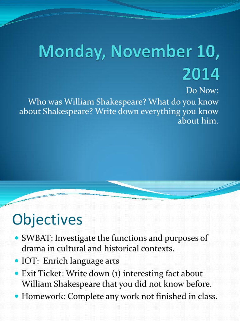 Overview of William Shakespeare's Life | PDF | History | Classics