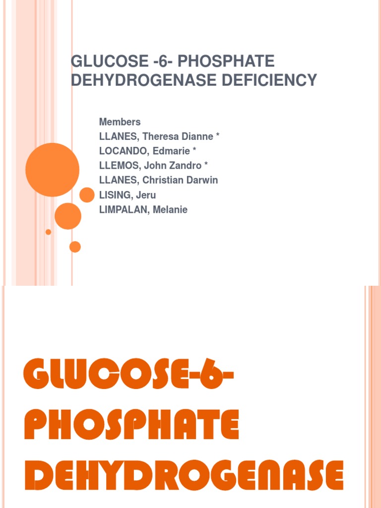 G6PD Deficiency Group 6 | PDF | Medical Specialties | Clinical Medicine