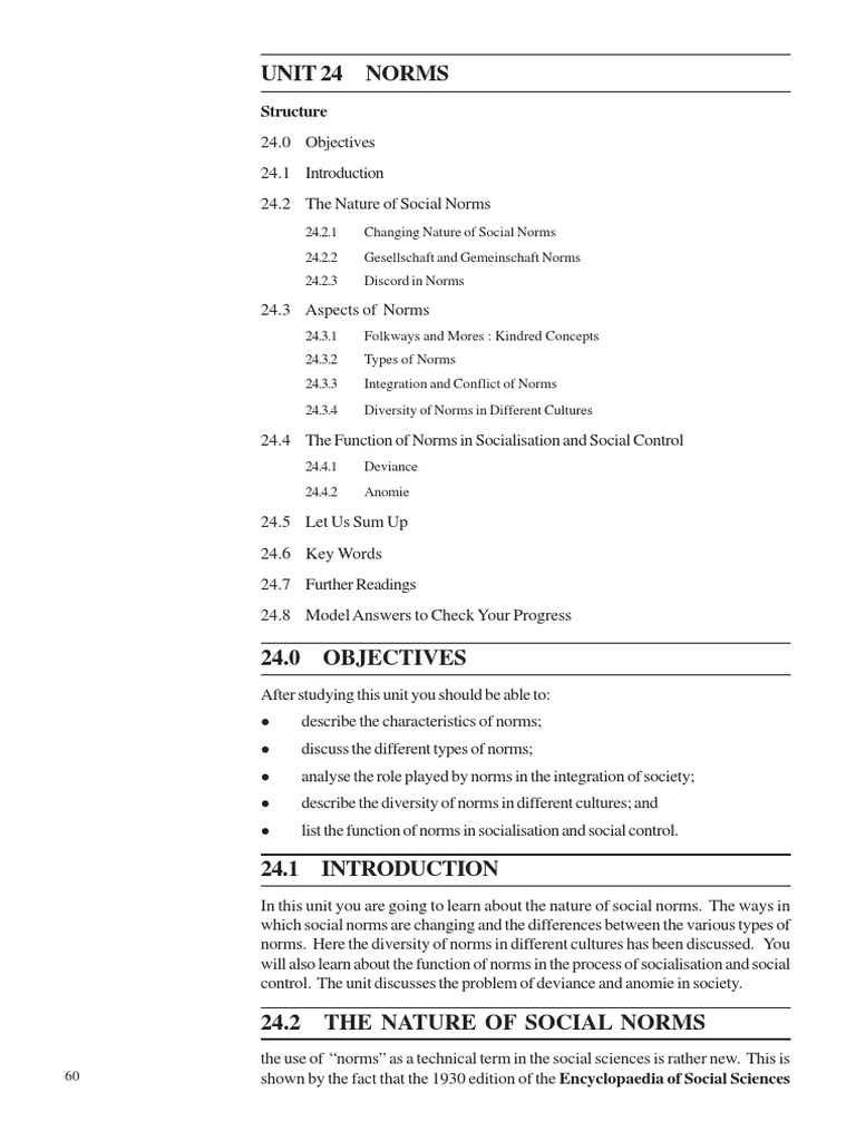Understanding Social Norms in Sociology | PDF | Norm (Social ...