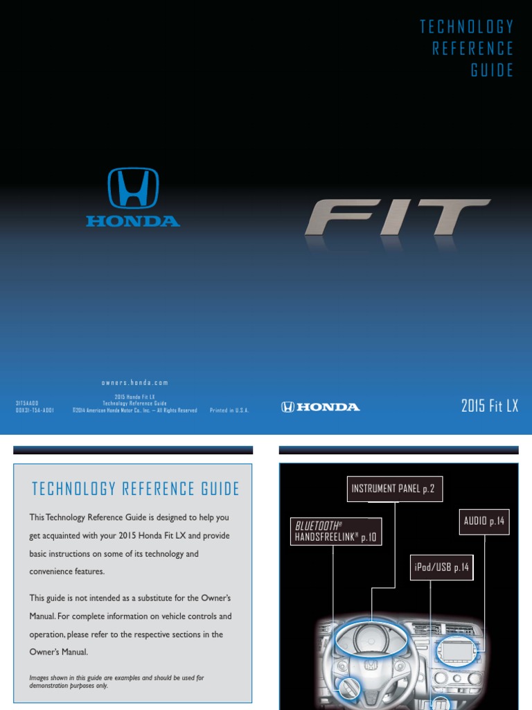 Manual Honda FIT 2015 | PDF | Gasoline | I Pod