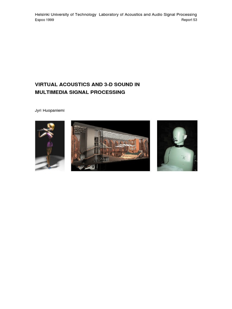 Virtual Acoustics and 3D Sound in Multimedia Signal Processing | PDF ...