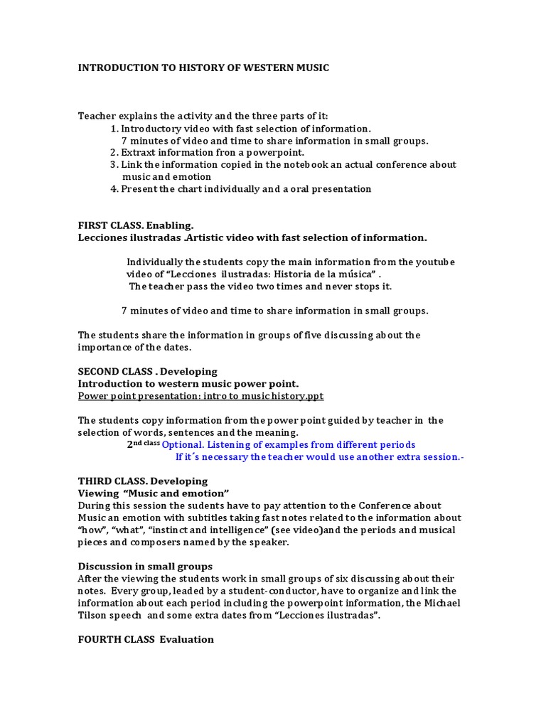 Introduction To History of Western Music | PDF | Cognitive Science ...