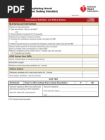 ACLS Skills Checklist | PDF | Breathing | Cardiovascular System