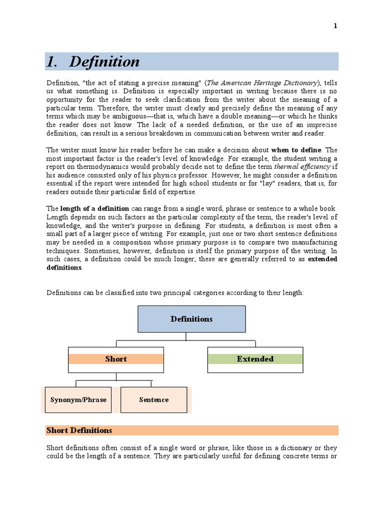 Defenition | PDF | Solution | Definition
