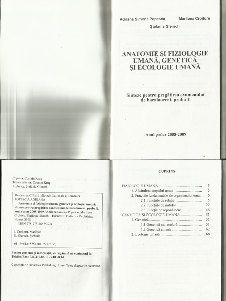 Culegere Bac Bio | PDF