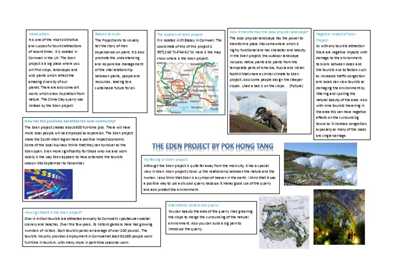 The Eden Project | PDF | Tourism | Landscape