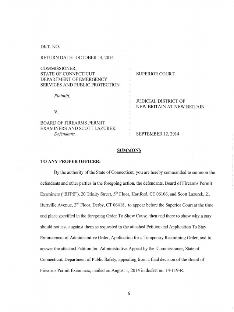 Plaintiff,: Summons To Any Proper Officer | PDF