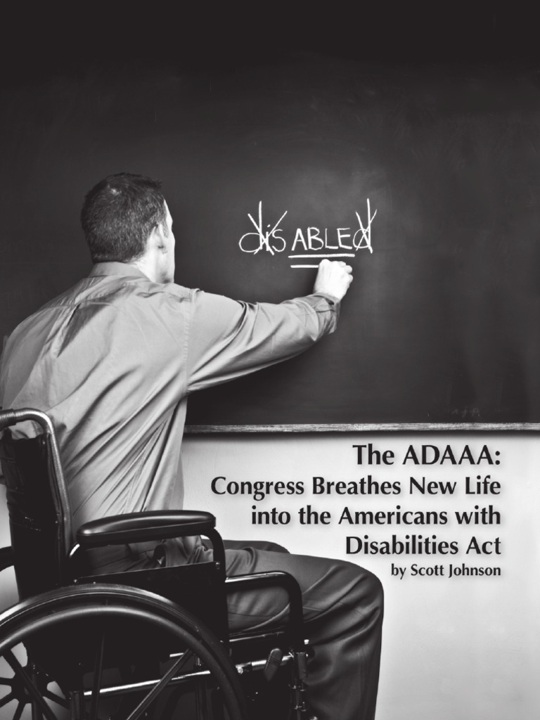 The ADAAA: Congress Breathes New Life into the Americans with ...
