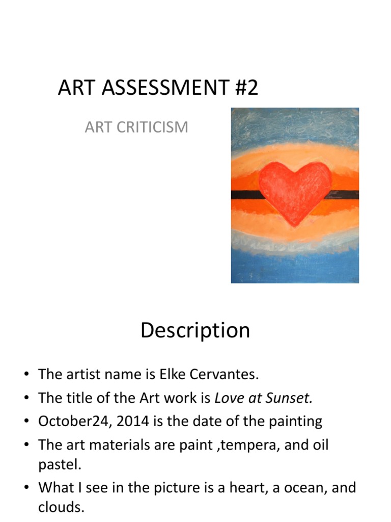 Art Assessment 2 | PDF | Art