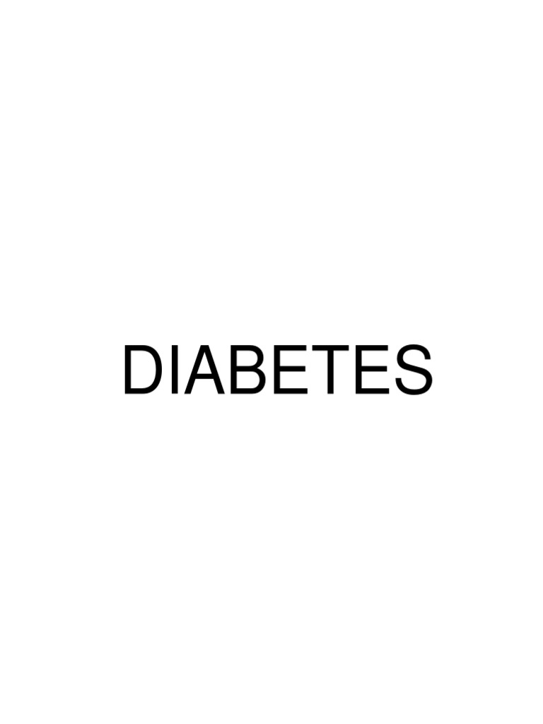 DIABETES | PDF | Diabetes mellitus tipo 1 | Diabetes mellitus