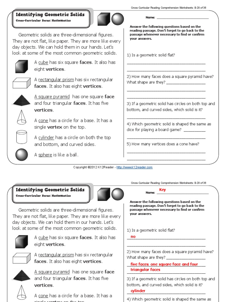Gr2 Wk28 Identifying Geometric Solids | PDF | Vertex (Geometry) | Linear Programming