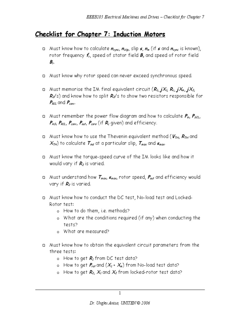 Chapter 7 Checklist | PDF | Science & Mathematics