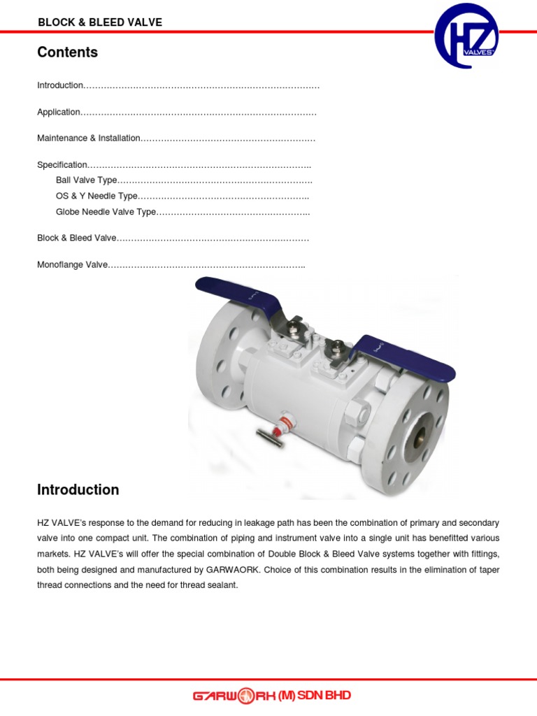 DBB Catalogue | PDF | Valve | Gas Technologies