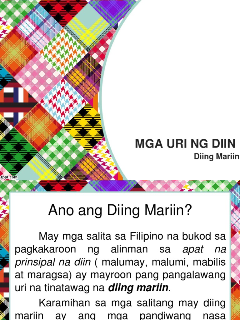 Mga Uri NG Diin | PDF