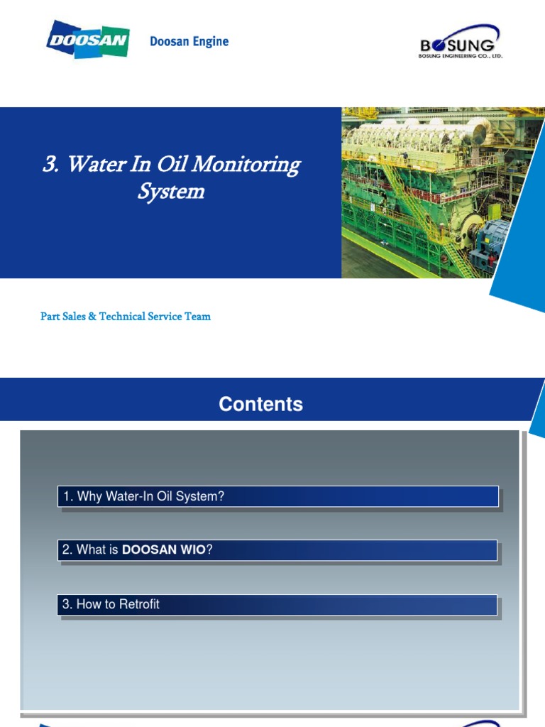 Water in Oil Monitoring System | Download Free PDF | Engine Technology ...